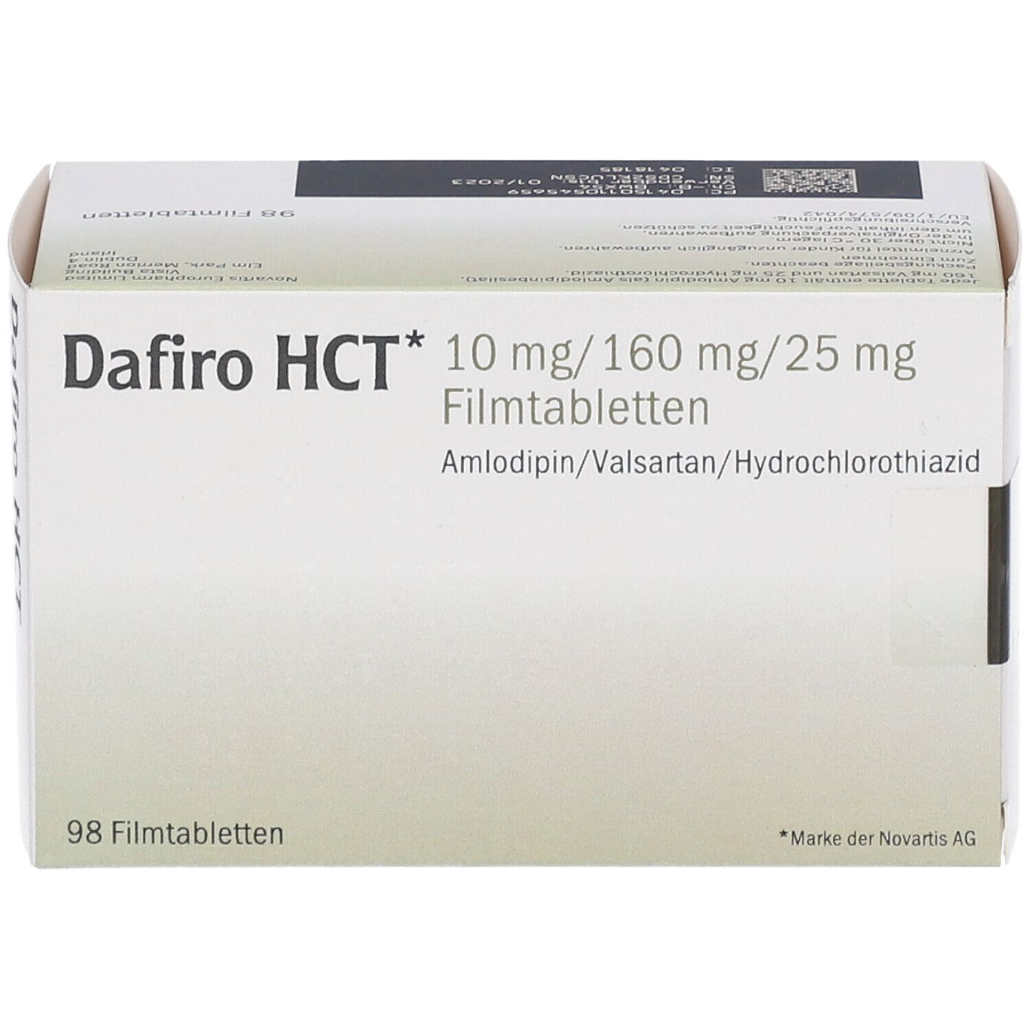 Dafiro HCT® 10 mg/160mg/25mg 98 St mit dem E-Rezept kaufen - Shop Apotheke