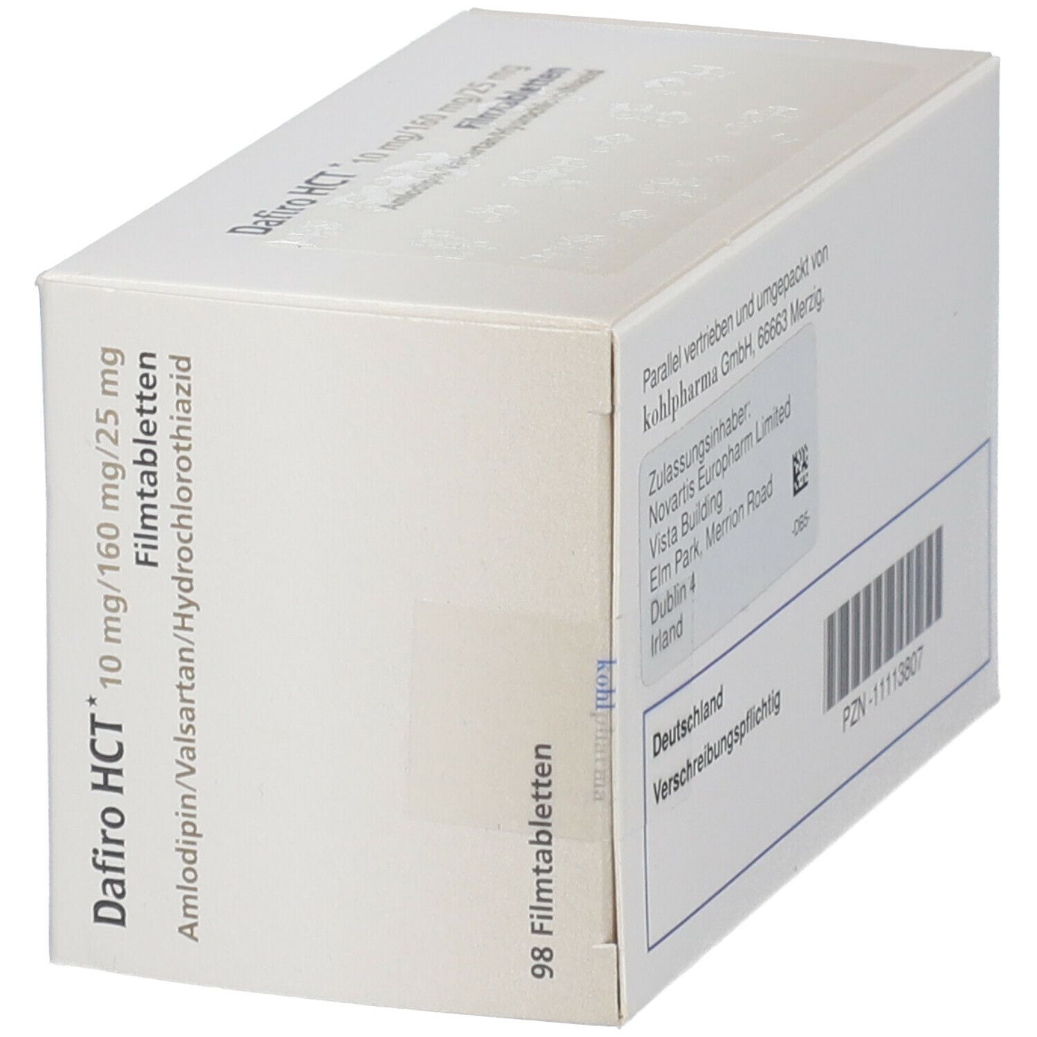 Dafiro HCT 10 mg/160 mg/25 mg 98 St mit dem E-Rezept kaufen - Shop Apotheke