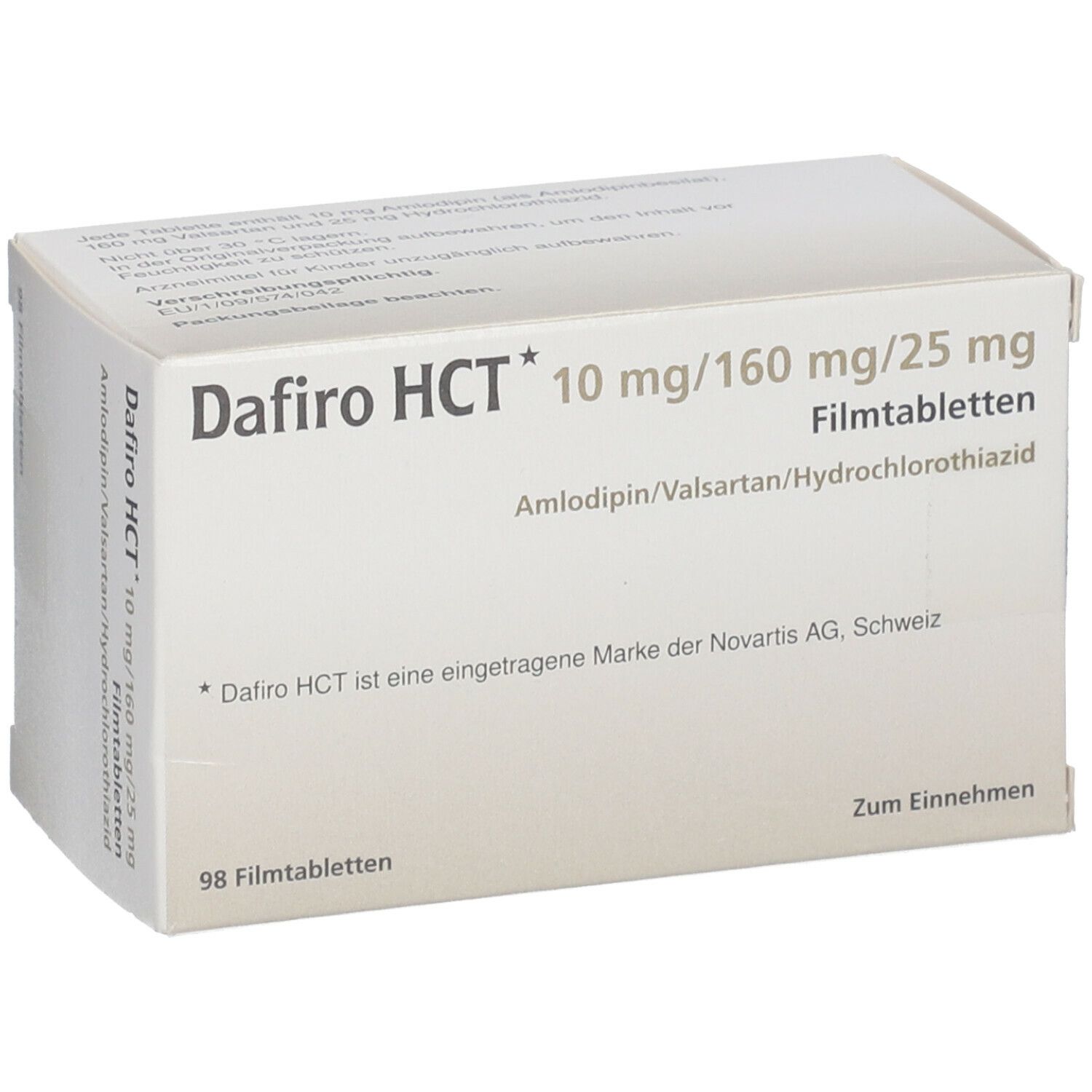 Dafiro HCT 10 mg/160 mg/25 mg 98 St mit dem E-Rezept kaufen - Shop Apotheke