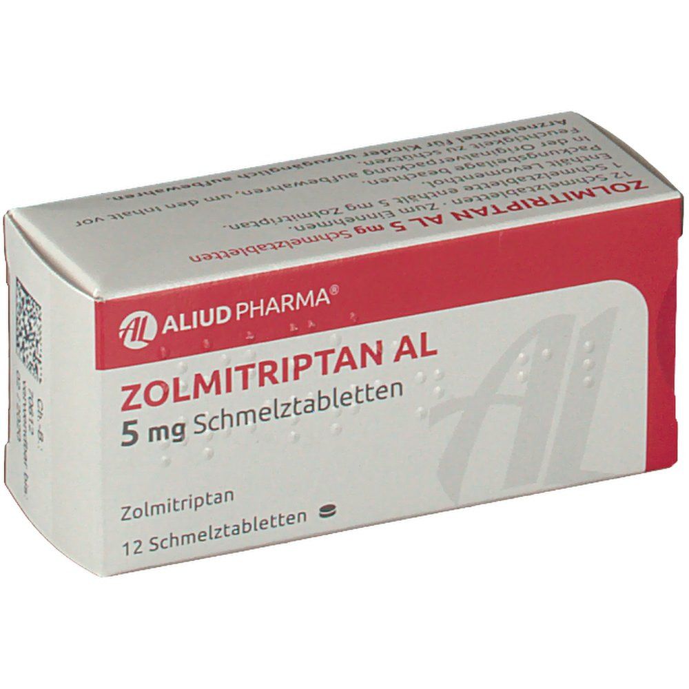 Zolmitriptan AL 5 mg 12 St mit dem E-Rezept kaufen - Shop Apotheke