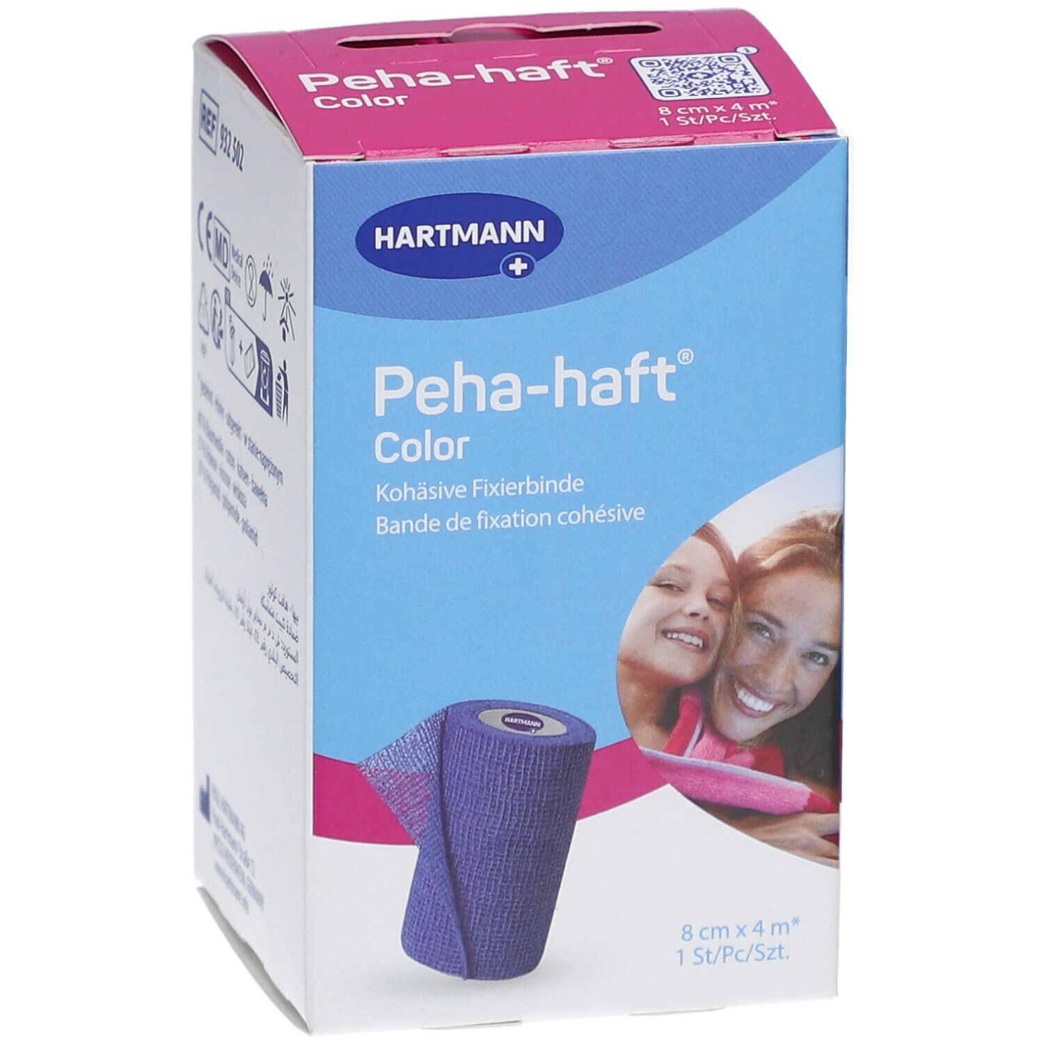 Peha-haft® Color latexfrei Fixierbinde blau 8 cm x 4 m blau 1 St - shop ...