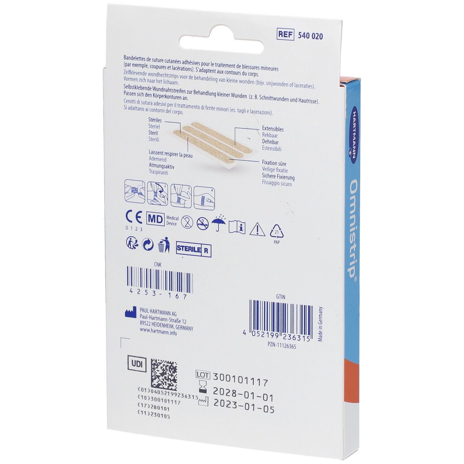 Omnistrip® Wundnahtstreifen 6 x 76 mm 2 St - shop-apotheke.com