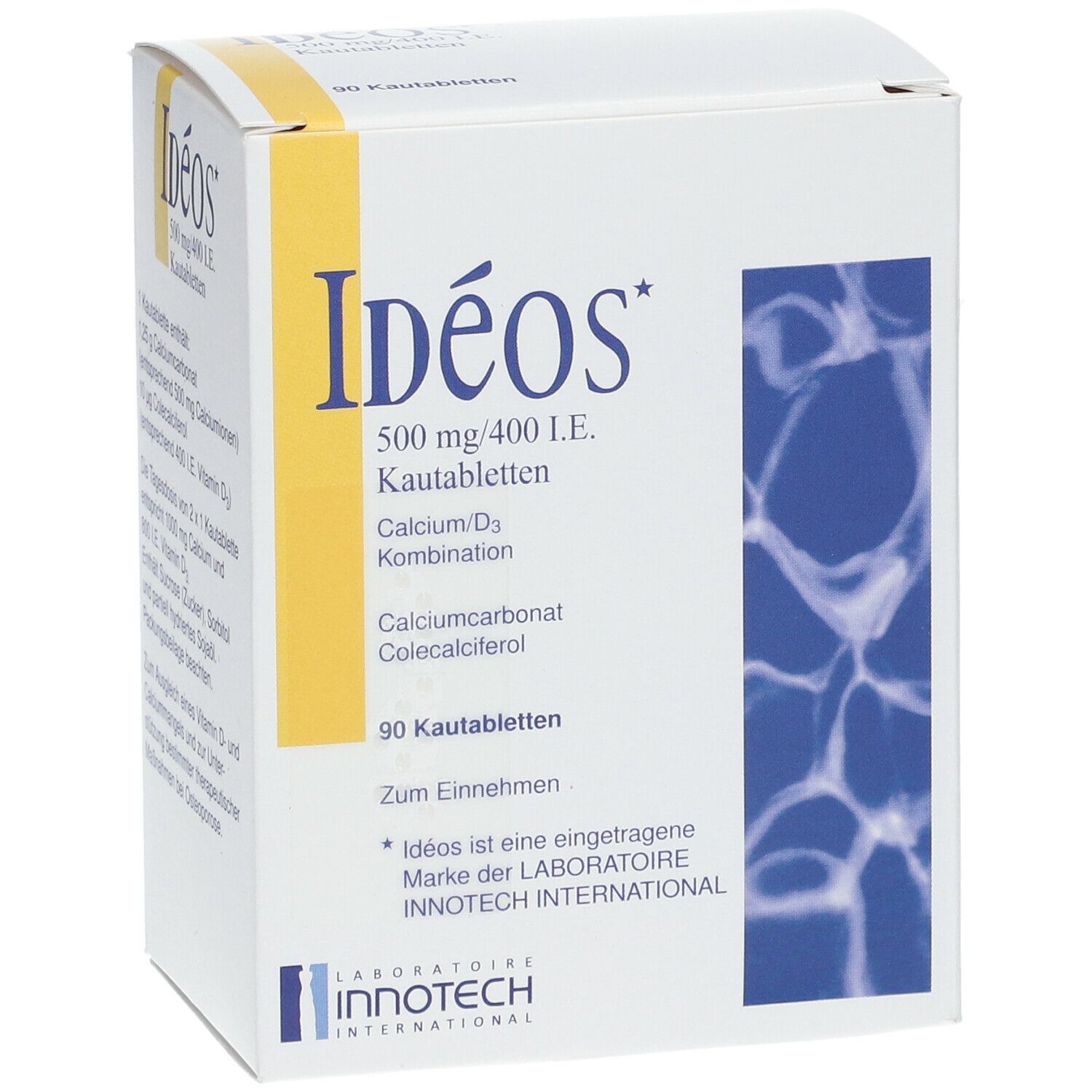 IDÉOS 500 mg/400 I.E 90 St - Shop Apotheke