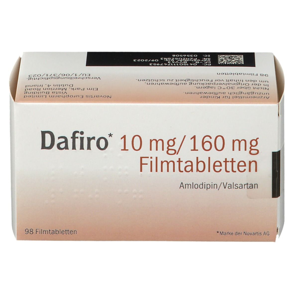 Dafiro® 10 mg/160 mg 98 St mit dem E-Rezept kaufen - Shop Apotheke