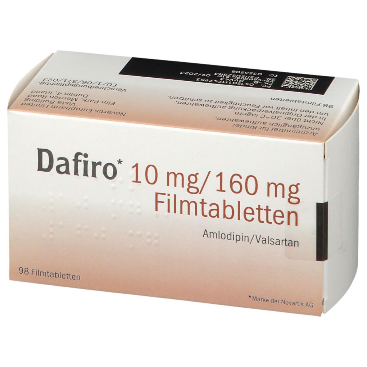 Dafiro® 10 mg/160 mg 98 St mit dem E-Rezept kaufen - Shop Apotheke