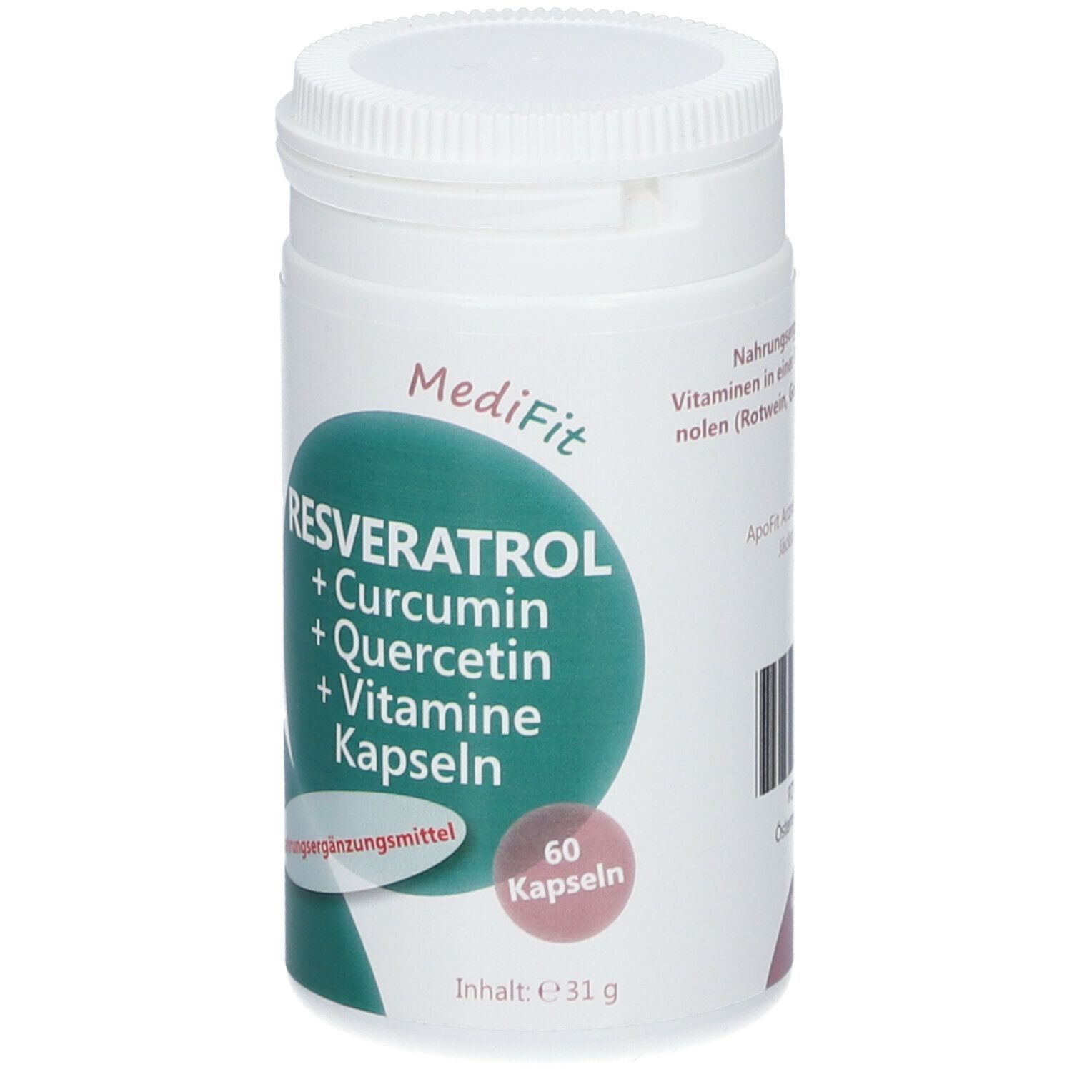 MediFit Resveratrol + Curcumin + Quercetin + Vitamine 60 St - shop ...