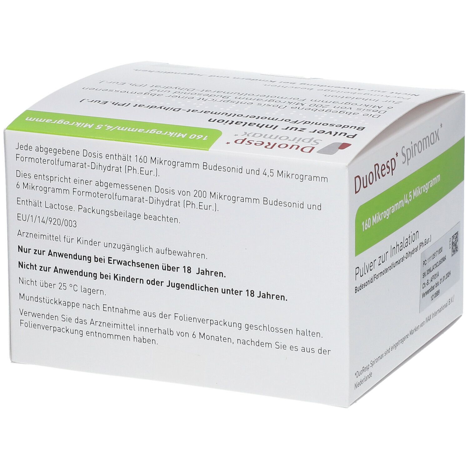 DuoResp® Spiromax 160 µg/4,5 µg 3 St mit dem E-Rezept kaufen - Shop ...