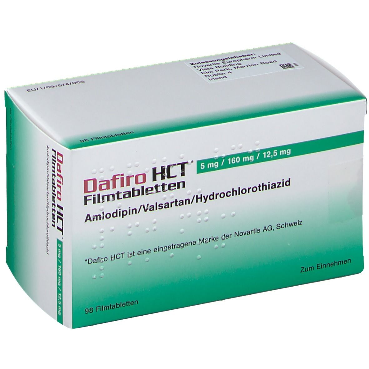 Dafiro HCT 5 mg/160 mg/12,5 mg 98 St mit dem E-Rezept kaufen - Shop ...