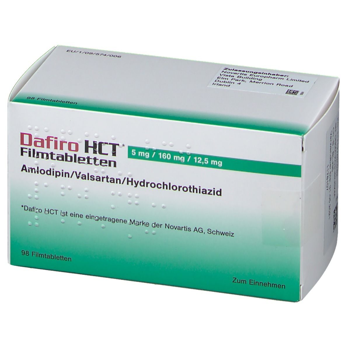 Dafiro HCT 5 mg/160 mg/12,5 mg 98 St mit dem E-Rezept kaufen - Shop ...