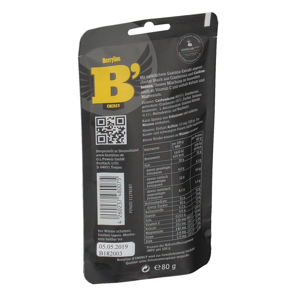 Berryline B´ENERGY 80 g - Shop Apotheke
