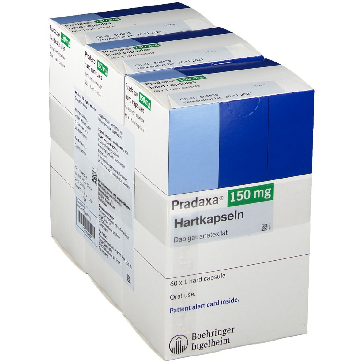 PRADAXA 150 mg Hartkapseln B 180 St mit dem E-Rezept kaufen - Shop Apotheke