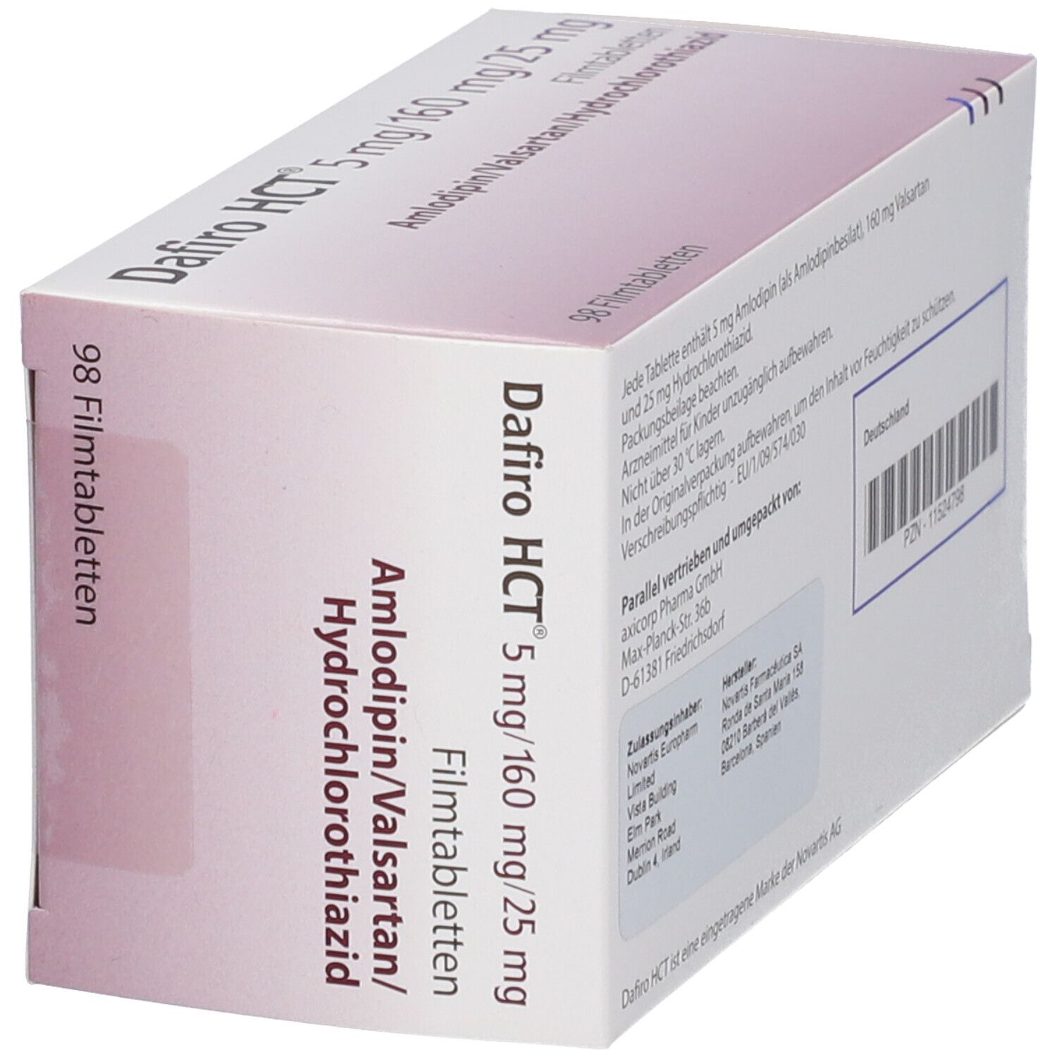Dafiro HCT® 5 mg/160 mg/25 mg 98 St mit dem E-Rezept kaufen - Shop Apotheke