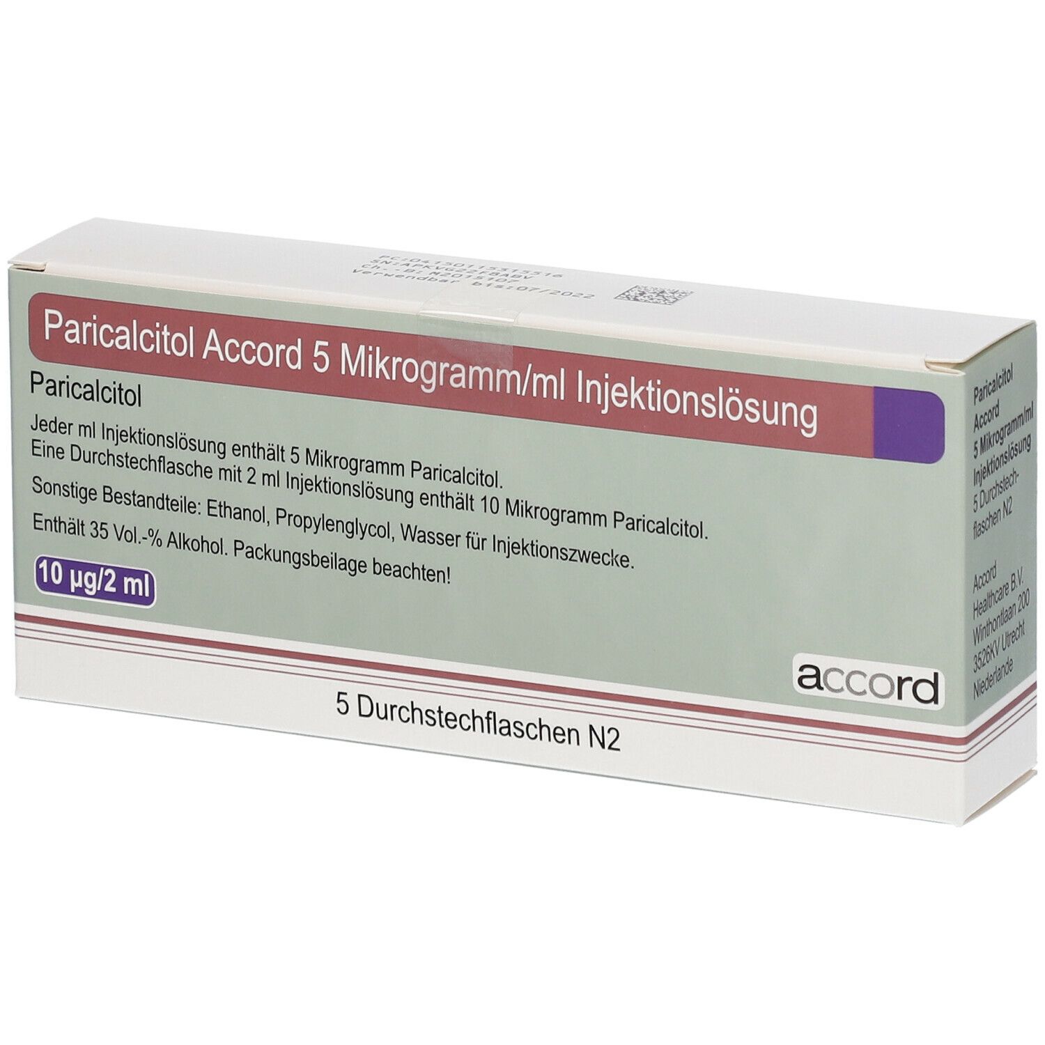 Paricalcitol Accord 5Ug/Ml 5x2 ml mit dem E-Rezept kaufen - Shop Apotheke