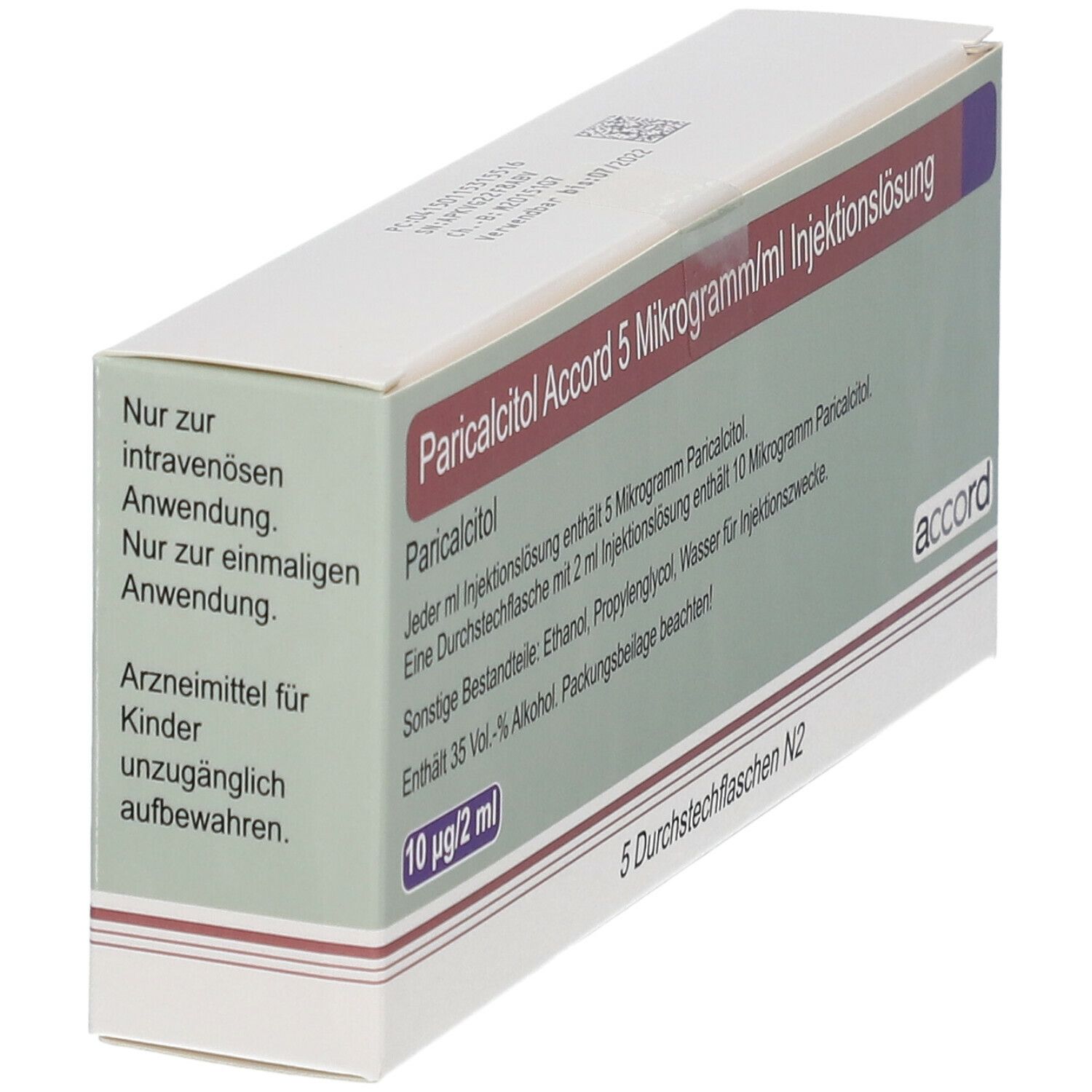 Paricalcitol Accord 5Ug/Ml 5x2 ml mit dem E-Rezept kaufen - Shop Apotheke