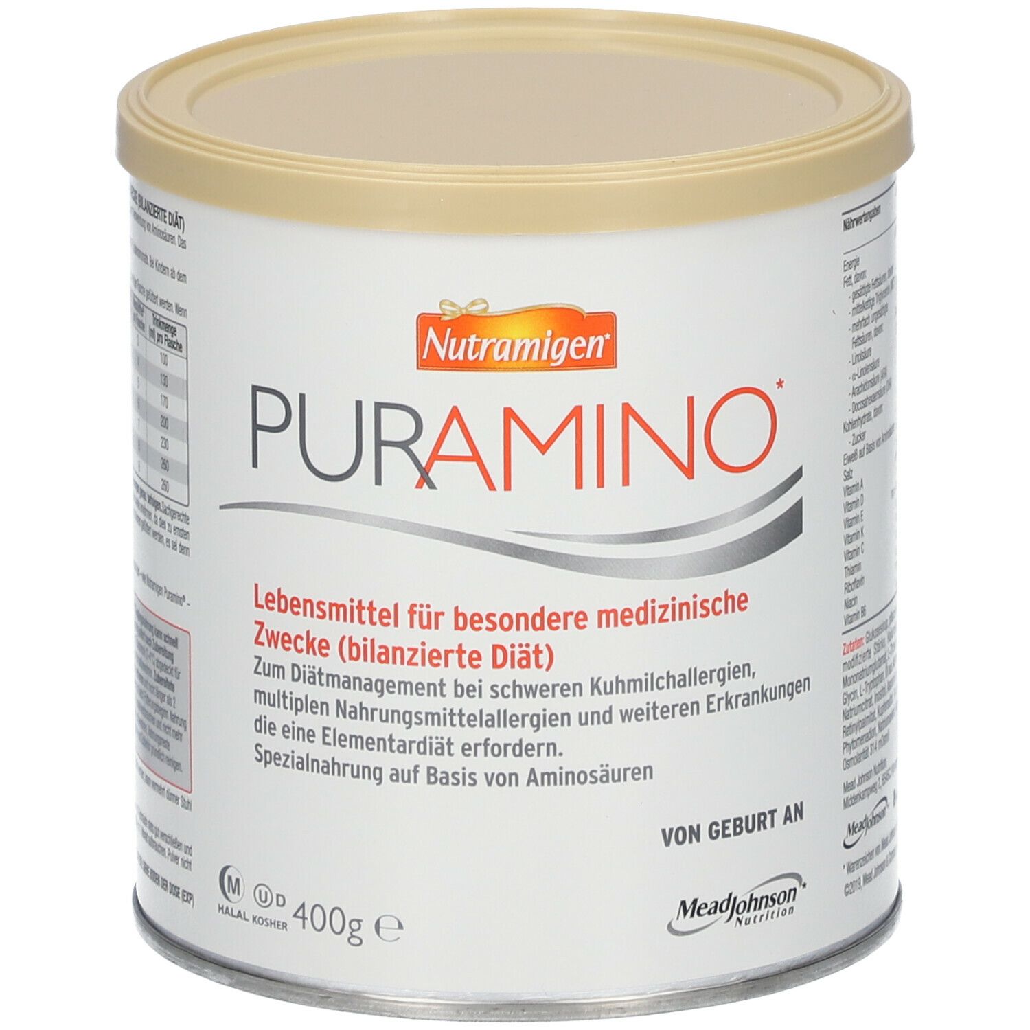 Nutramigen Puramino Spezialnahrung von Geburt an 1x400 g - shop-apotheke.at