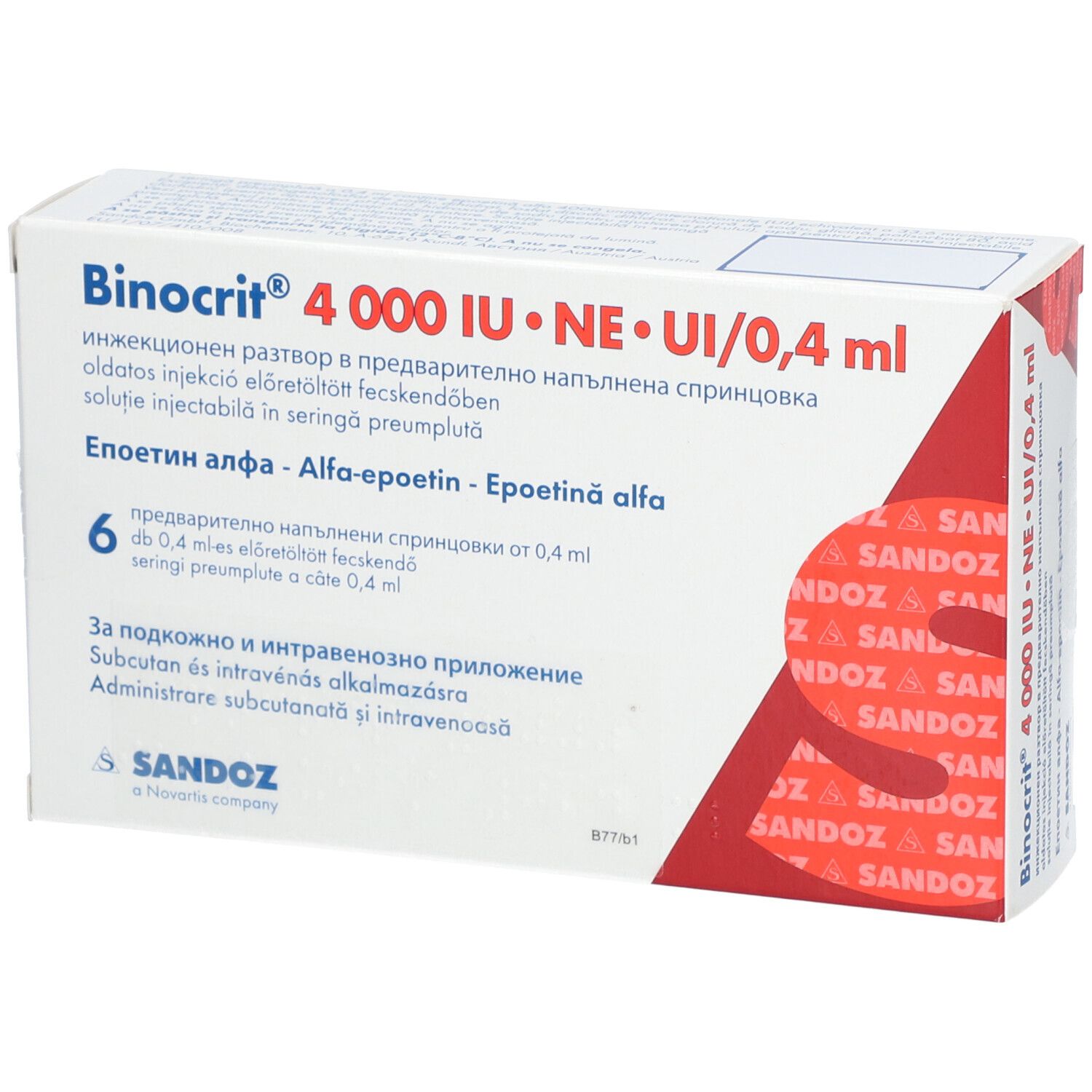 Binocrit 4.000 I.E./0,4 ml 6x0,4 ml mit dem E-Rezept kaufen - Shop Apotheke