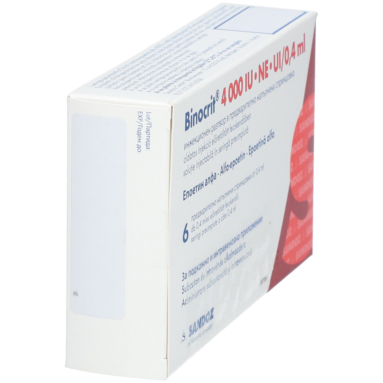 Binocrit 4.000 I.E./0,4 ml 6x0,4 ml mit dem E-Rezept kaufen - Shop Apotheke