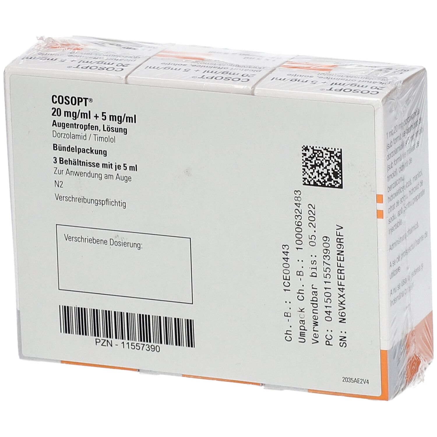 COSOPT® 20 mg/ml + 5 mg/ml 3x5 ml mit dem E-Rezept kaufen - Shop Apotheke