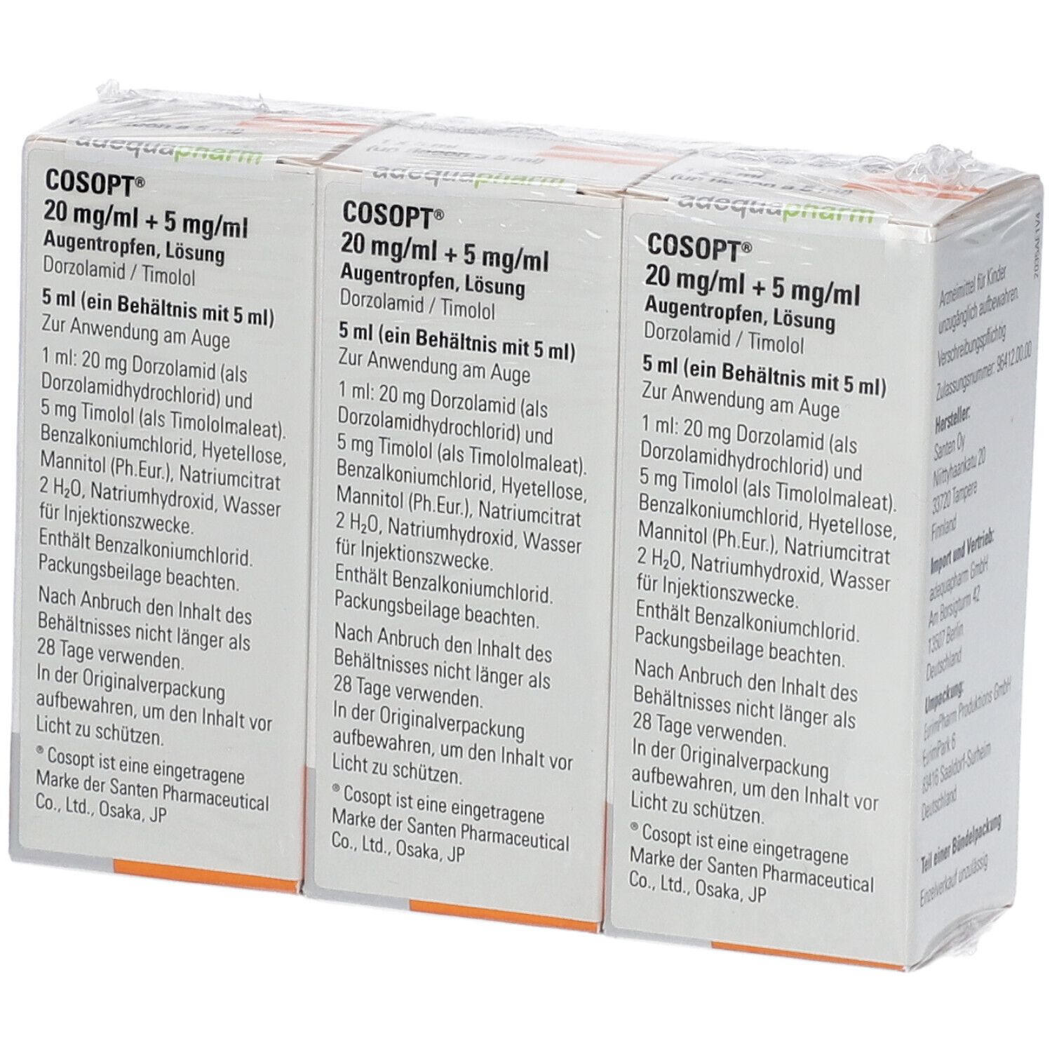 COSOPT® 20 mg/ml + 5 mg/ml 3x5 ml mit dem E-Rezept kaufen - Shop Apotheke