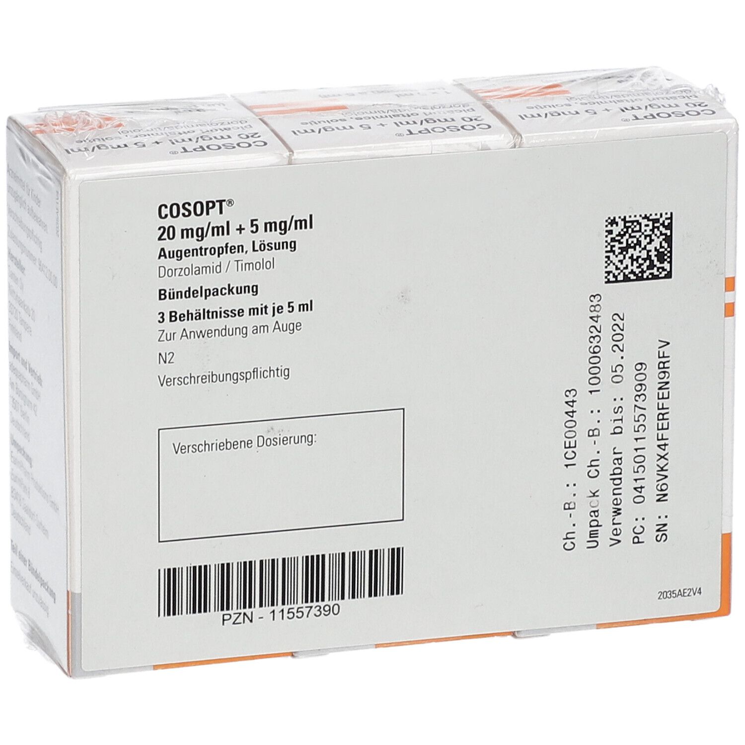 COSOPT® 20 mg/ml + 5 mg/ml 3x5 ml mit dem E-Rezept kaufen - Shop Apotheke