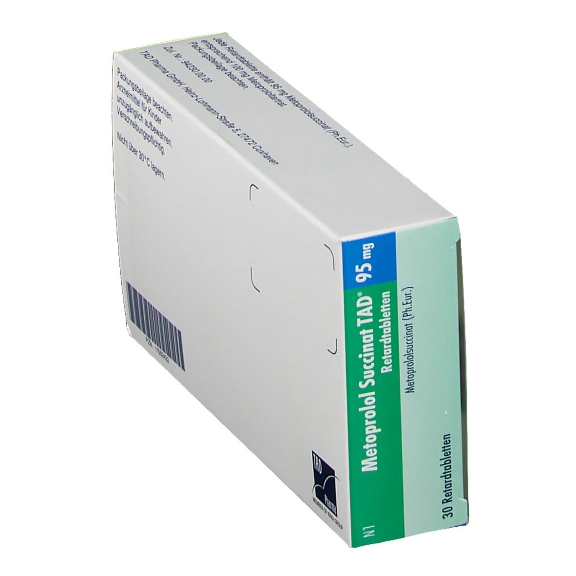 METOPROLOL SUCCINAT TAD 95 mg Retardtabletten 30 St mit dem E-Rezept ...