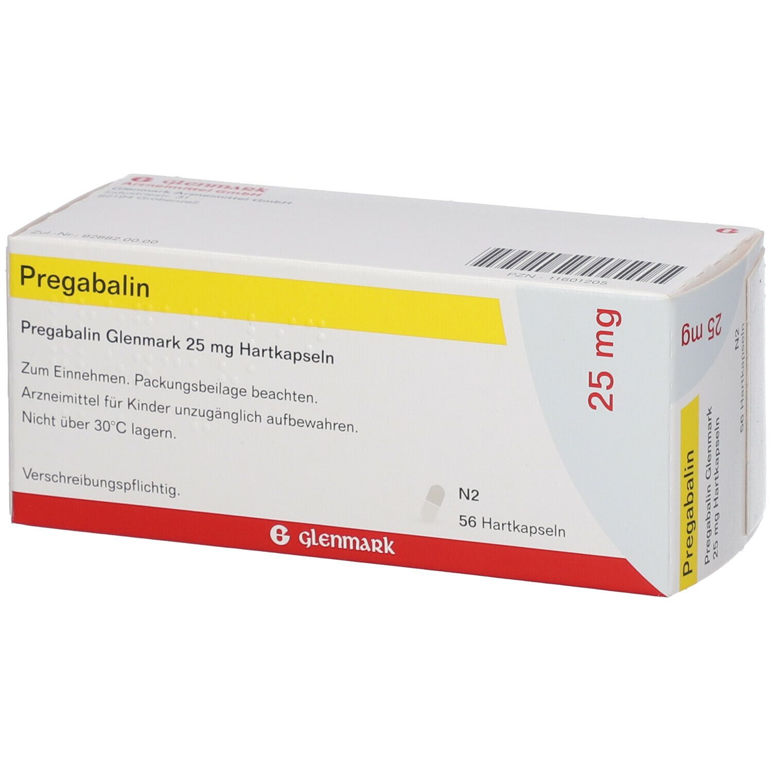 Pregabalin Glenmark 25 mg 56 St mit dem E-Rezept kaufen - Shop Apotheke