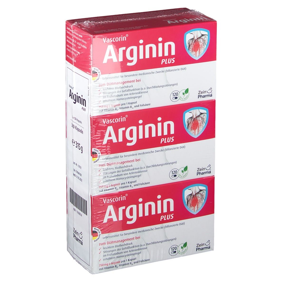 ZeinPharma® Vascorin® Arginin Plus 360 St - Shop Apotheke