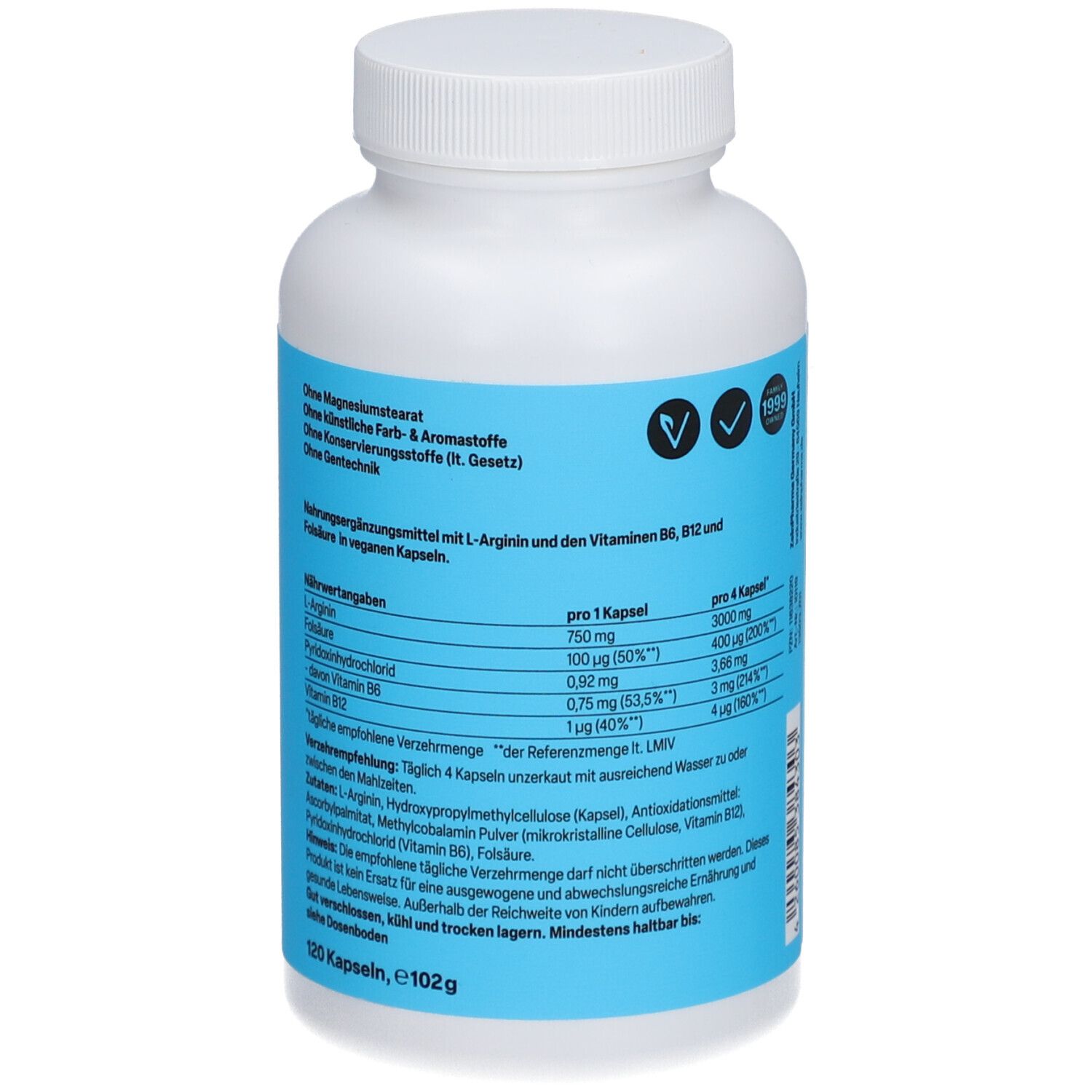 ZeinPharma® Vascorin® Arginin Plus 120 St - shop-apotheke.com