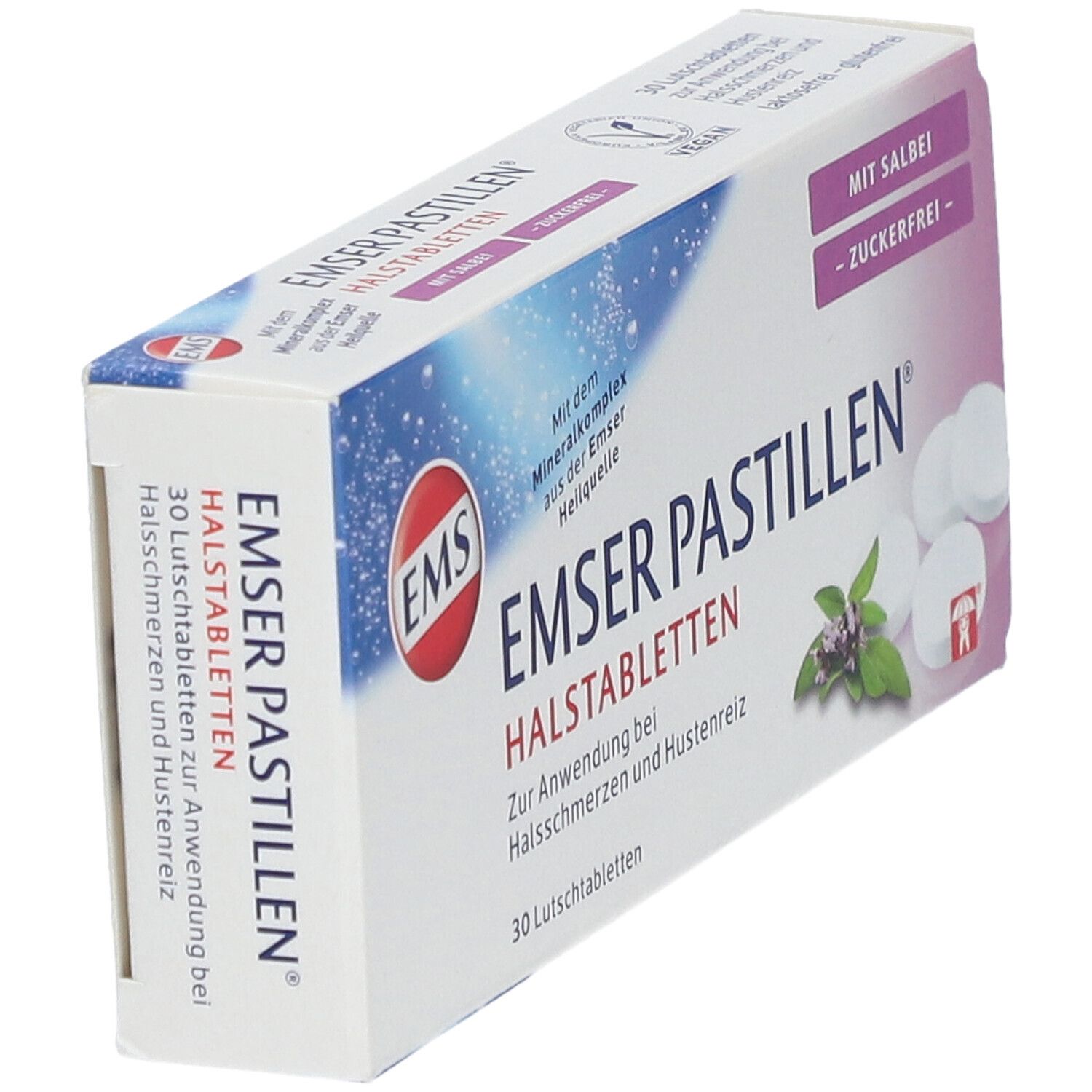Emser Pastillen® Halstabletten mit Salbei Zuckerfrei 30 St - shop ...