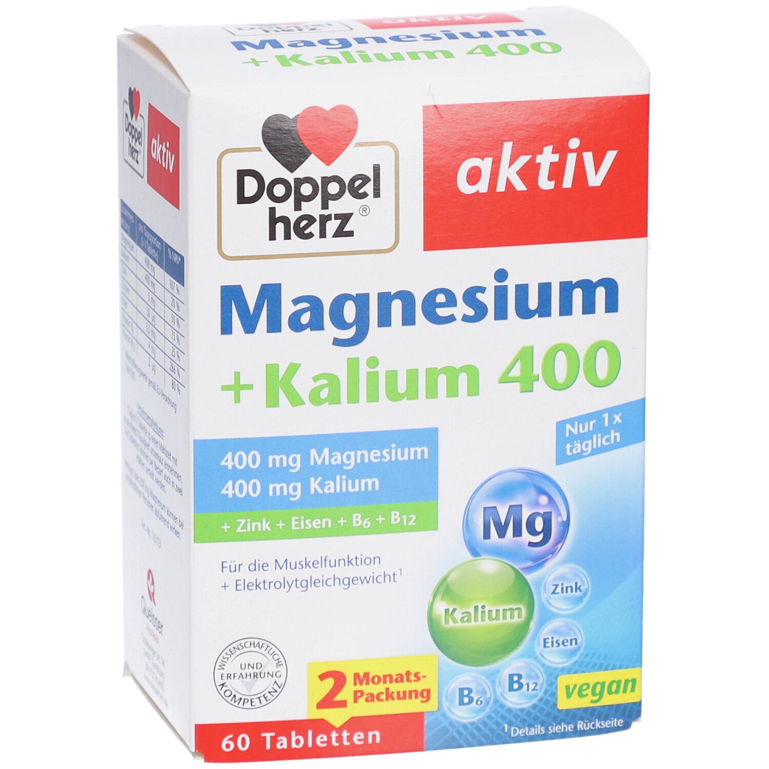 Doppelherz® aktiv Magnesium +Kalium 400 60 St - shop-apotheke.com