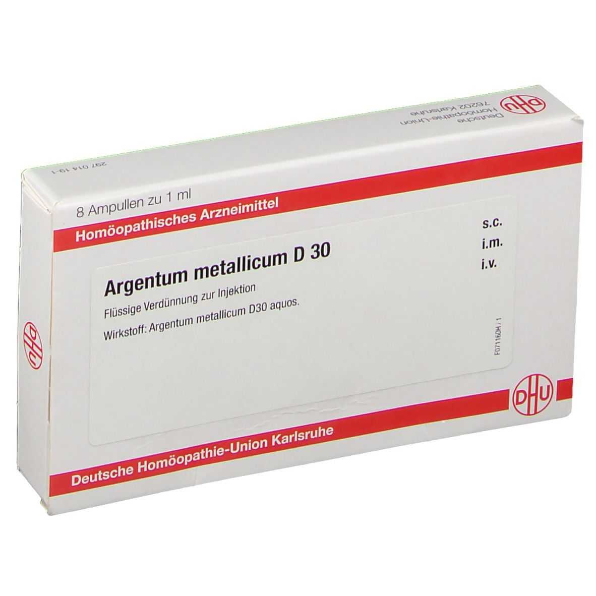 DHU Argentum Metallicum D30 8x1 ml - Shop Apotheke