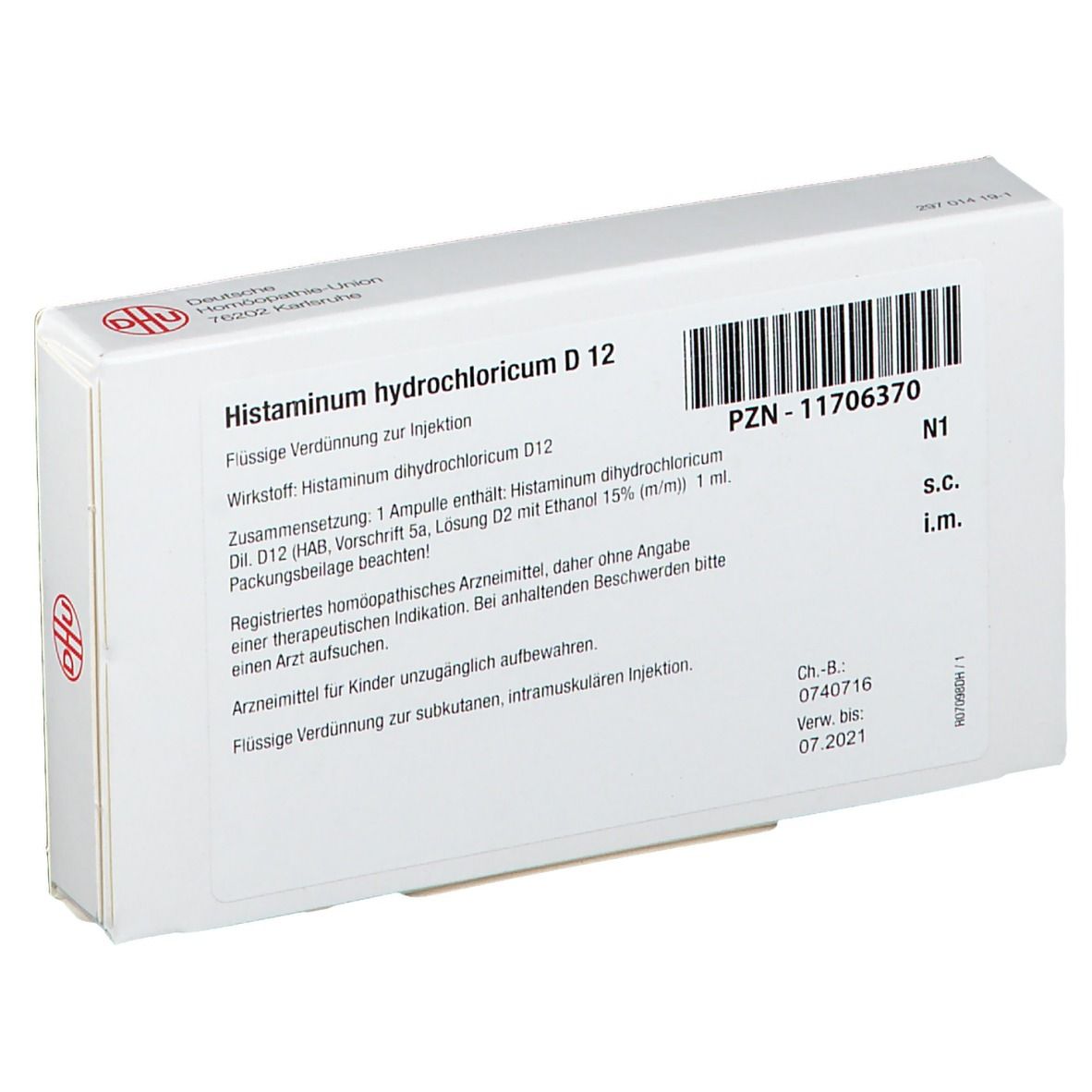 DHU Histaminum Hydrochloricum D12 8x1 ml - Shop Apotheke