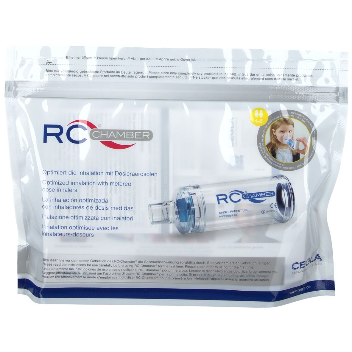 RC-Chamber® mit Maske für Kleinkinder 1-5 Jahre 1 St - Shop Apotheke