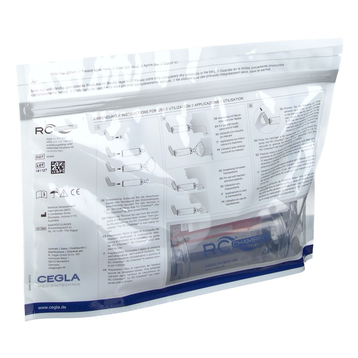 RC-Chamber® mit Mundstück für Erwachsene und Kinder 1 St - Shop Apotheke