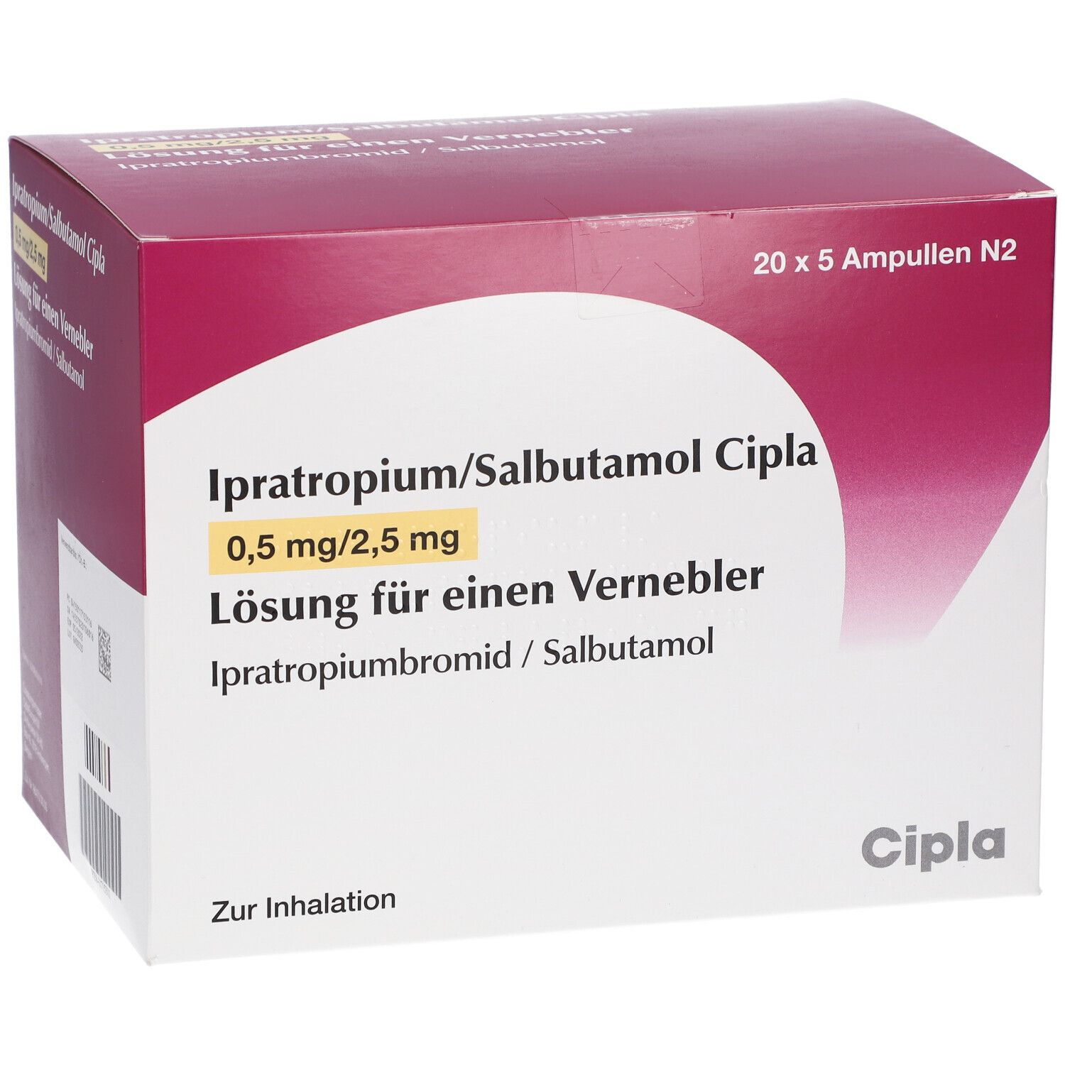 Ipratropium Salbutamol Cipla 0 5 Mg 2 5 Mg 100 St Mit Dem E Rezept