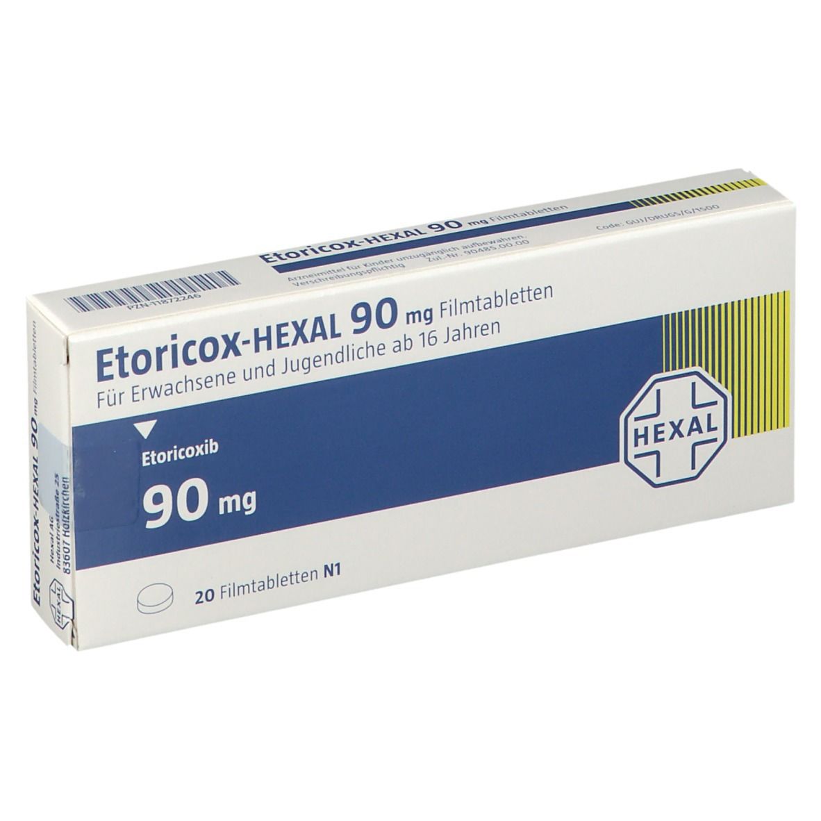 Etoricox-HEXAL 90 mg 20 St - shop-apotheke.com