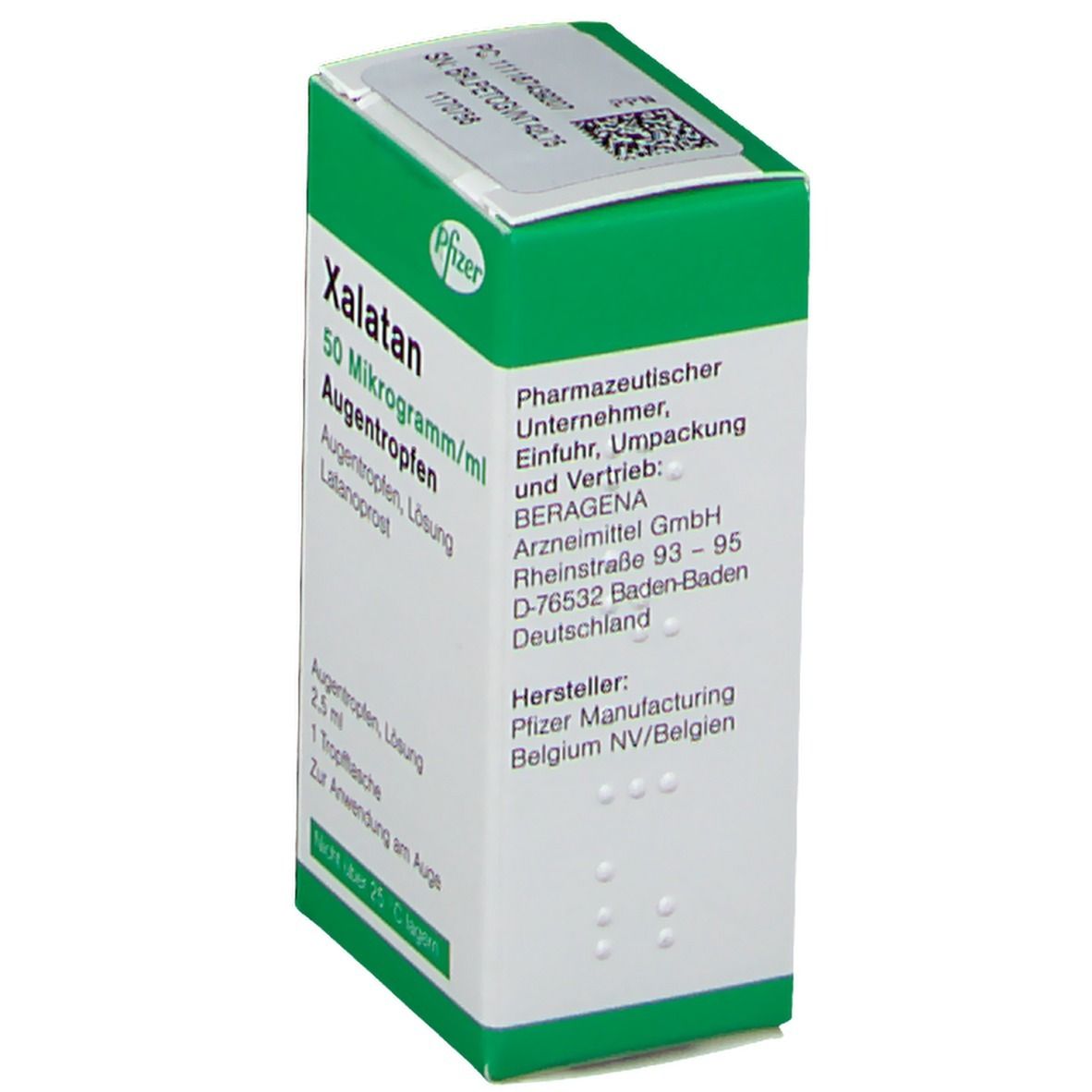 Xalatan 50 µg/ml 1x2,5 ml mit dem E-Rezept kaufen - Shop Apotheke