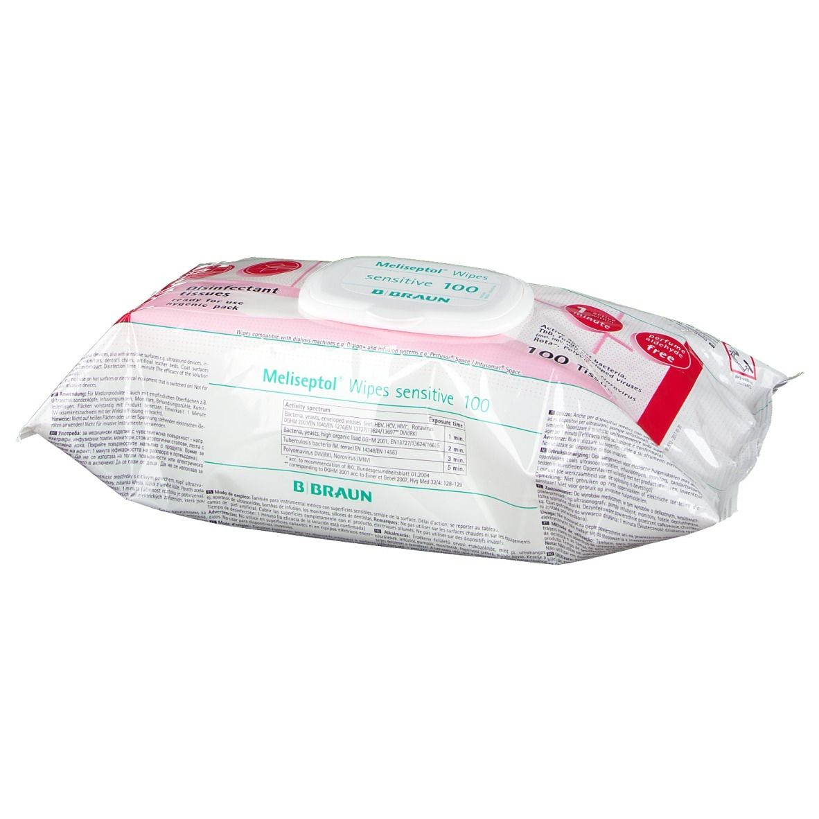 Meliseptol® Wipes sensitive 100 St - Shop Apotheke