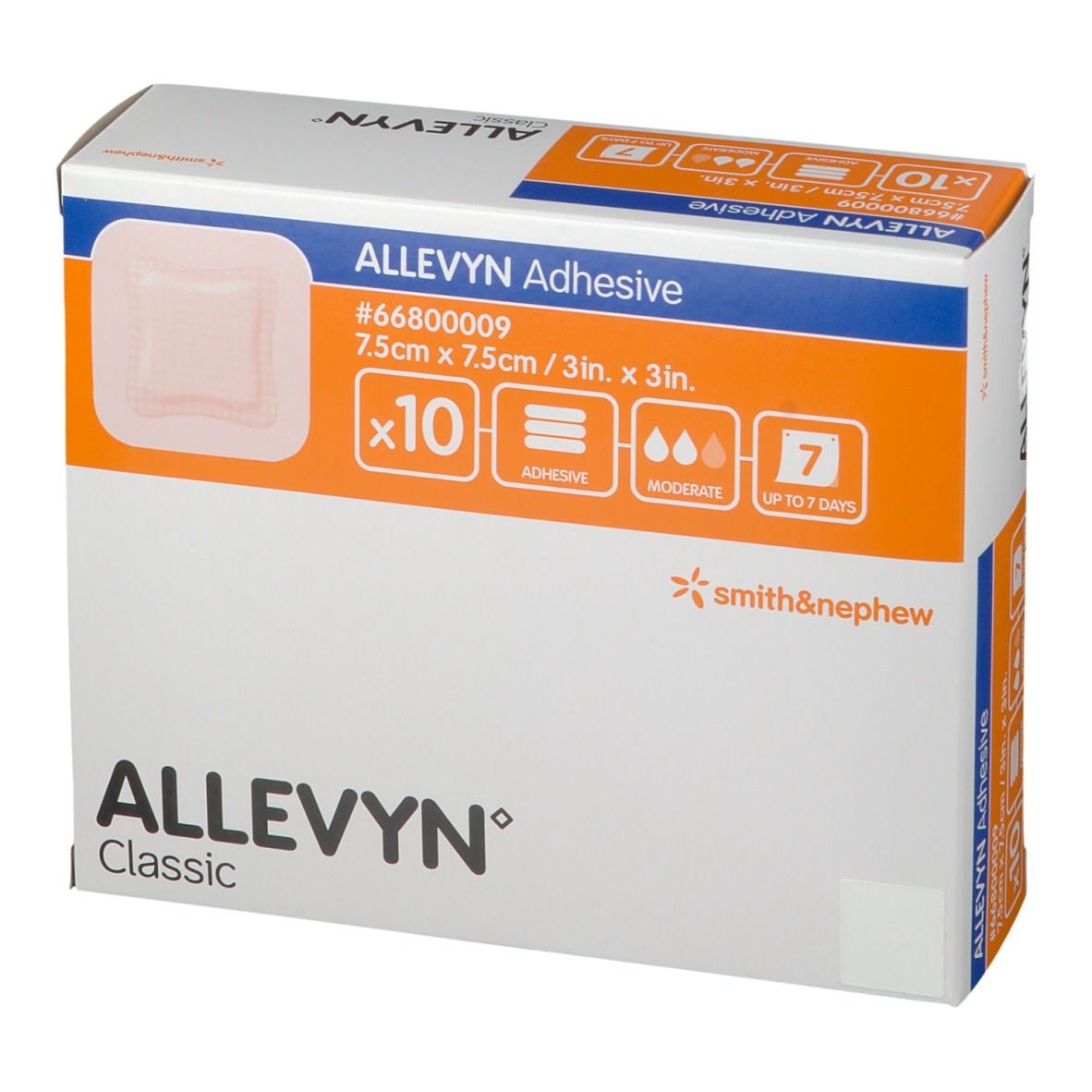 ALLEVYN Adhesive 7,5 x 7,5 cm 10 St - Shop Apotheke