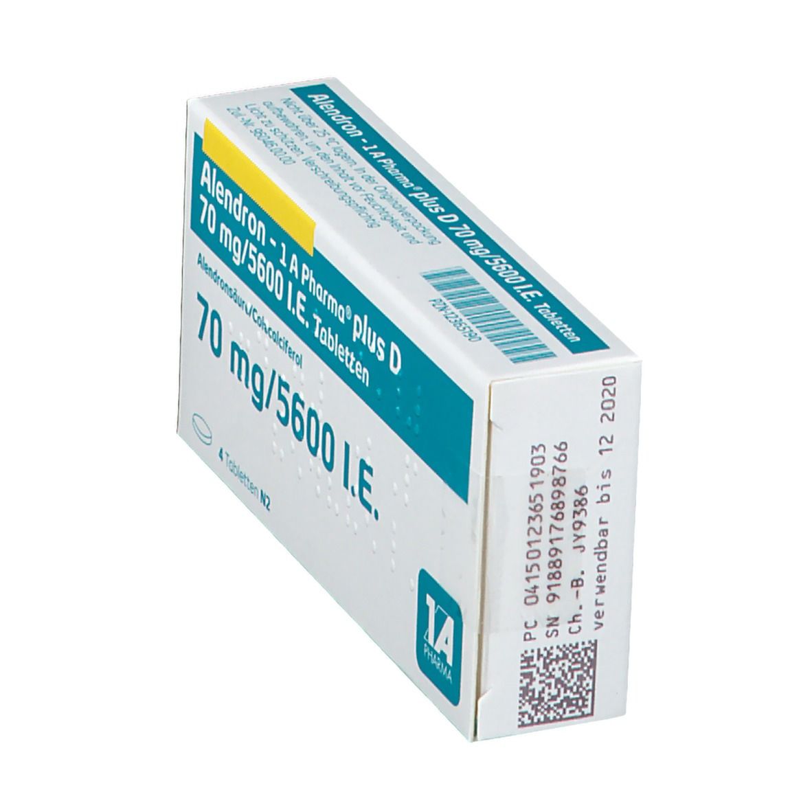 Alendron - 1 A Pharma® plus D 70 mg/5600 I.E. 4 St mit dem E-Rezept ...