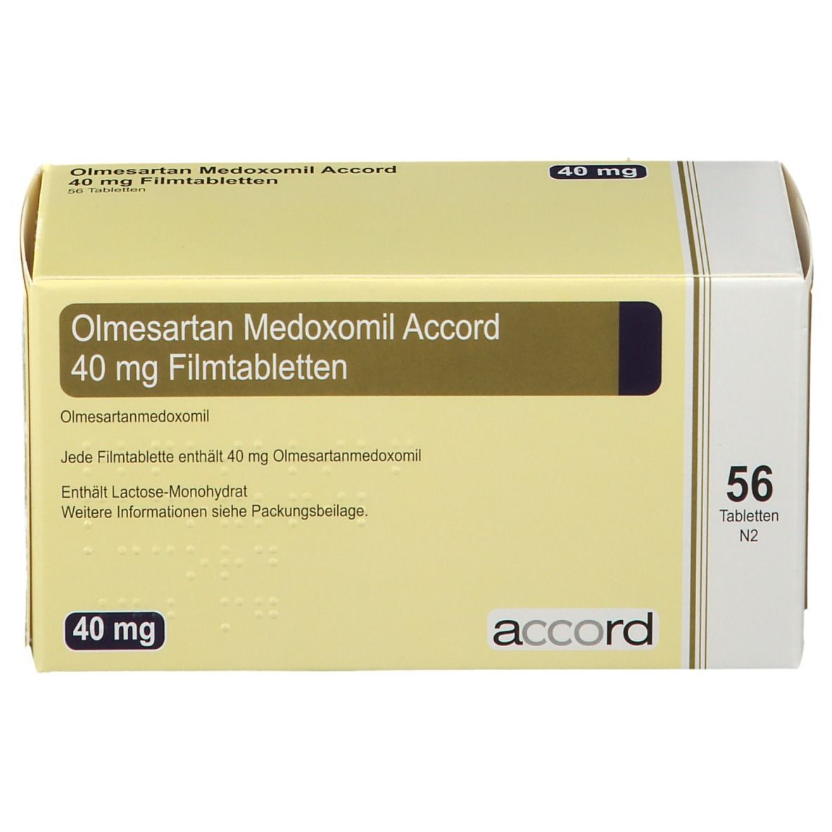 Olmesartan Medox Acc 40Mg 56 St mit dem E-Rezept kaufen - Shop Apotheke