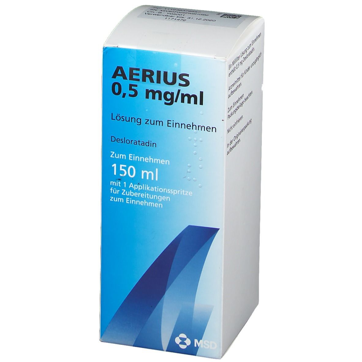 AERIUS® 0,5 mg/ml 150 ml mit dem E-Rezept kaufen - Shop Apotheke