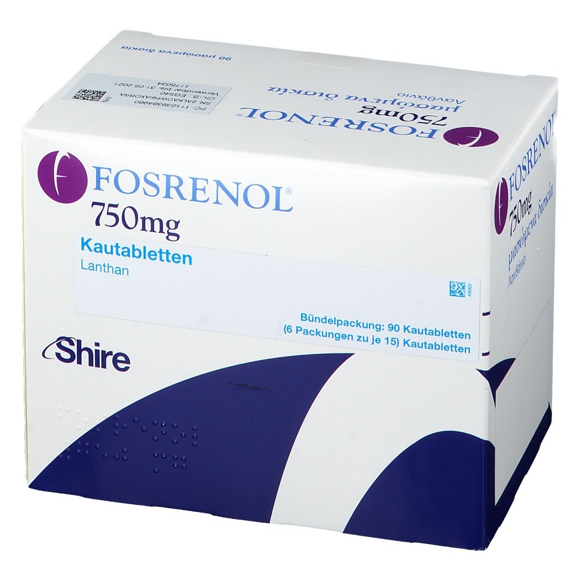 FOSRENOL 750 mg Kautabletten B 90 St mit dem E-Rezept kaufen - Shop ...