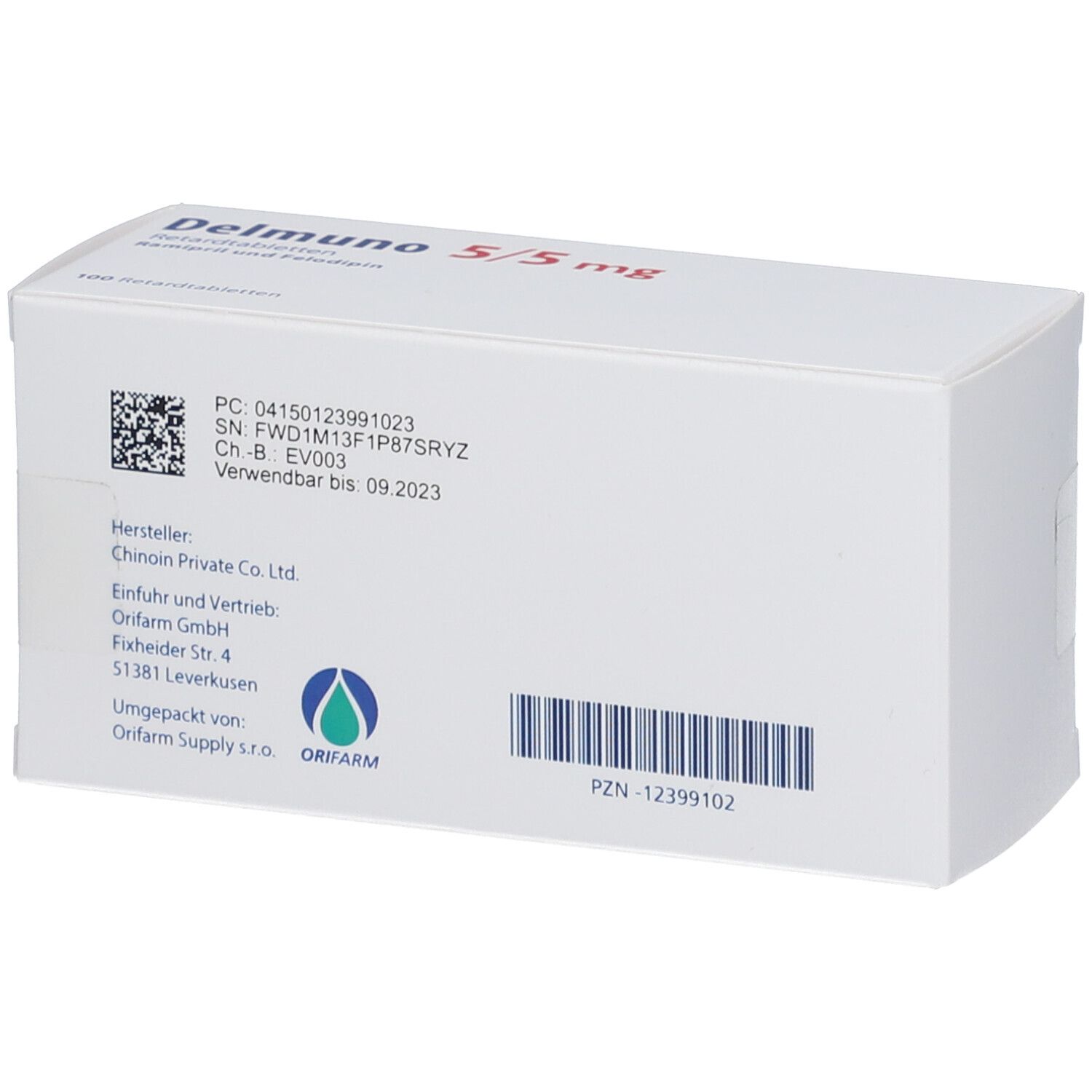 Delmuno 5/5 mg Retard 100 St mit dem E-Rezept kaufen - Shop Apotheke