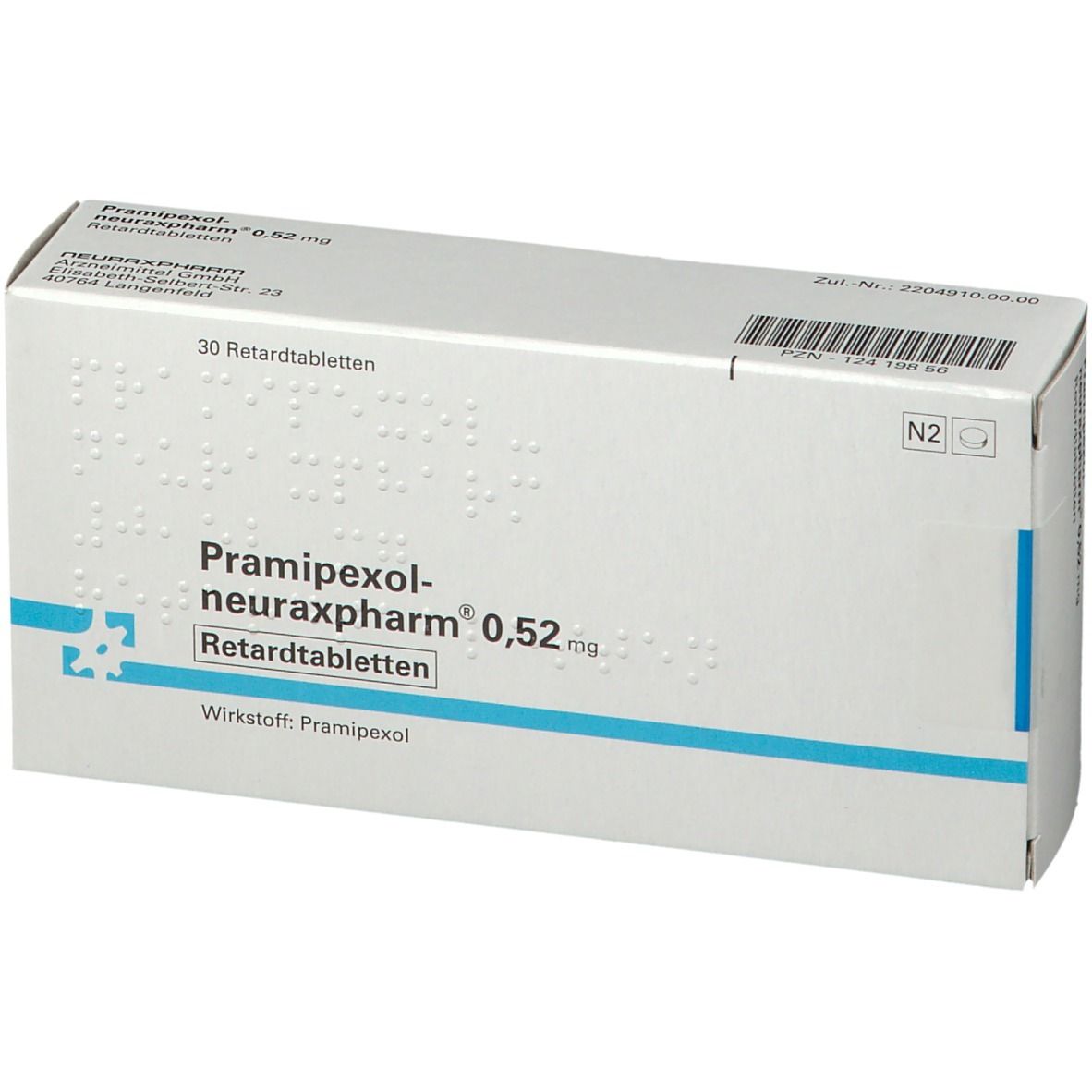 Pramipexol-neuraxpharm 0,52 mg 30 St mit dem E-Rezept kaufen - Shop ...