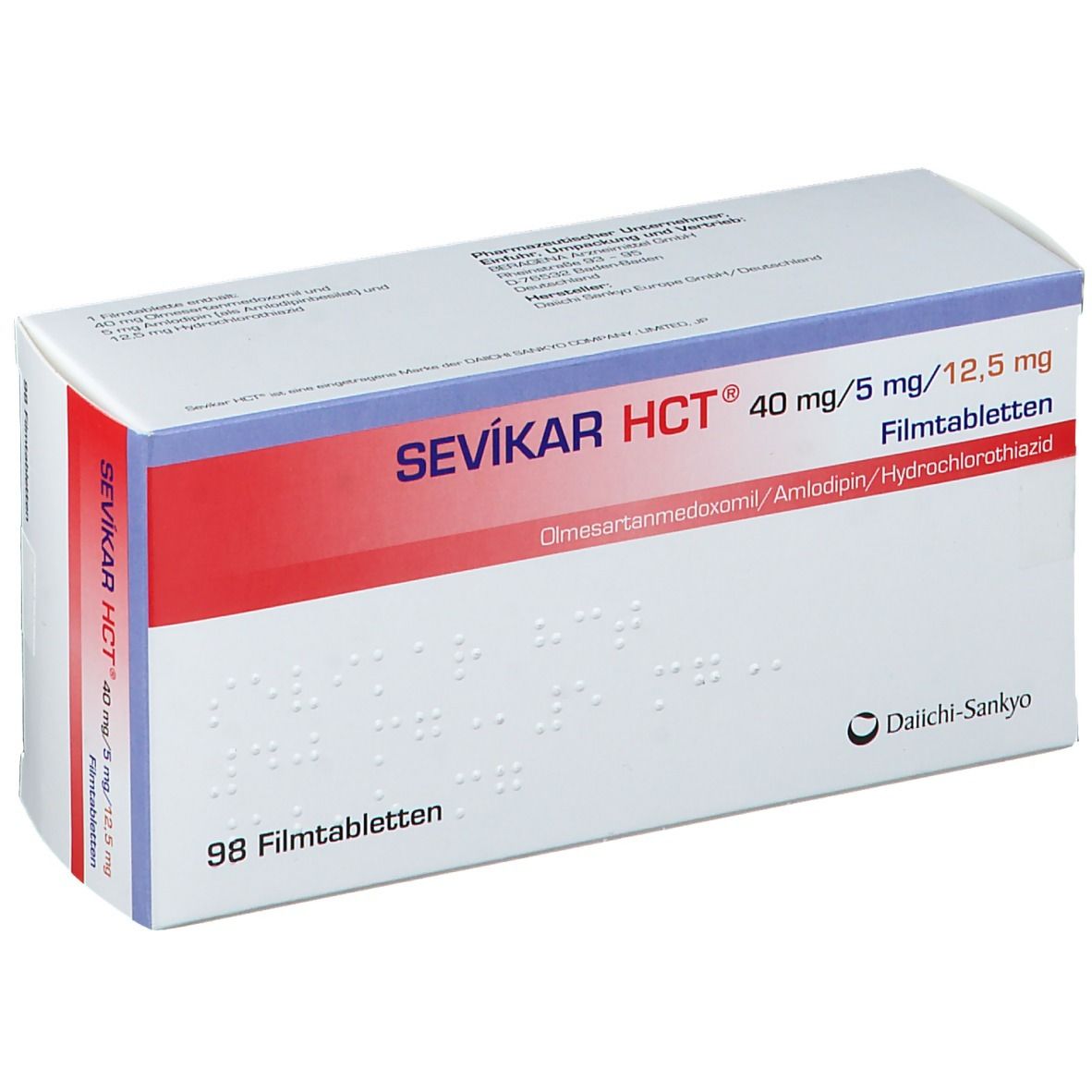 Sevikar HCT 40 mg/5 mg/12,5 mg 98 St mit dem E-Rezept kaufen - Shop ...