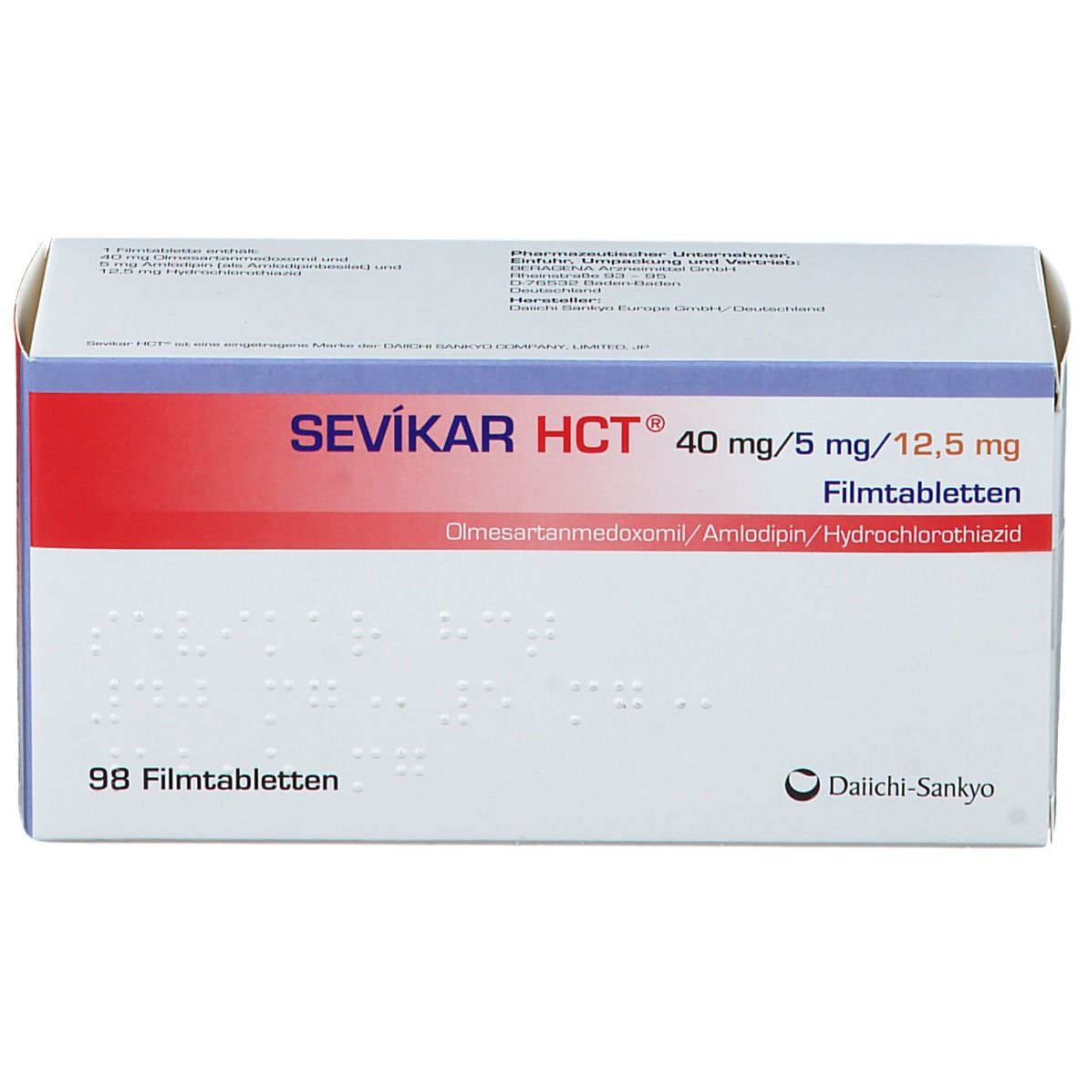 Sevikar HCT 40 mg/5 mg/12,5 mg 98 St mit dem E-Rezept kaufen - Shop ...