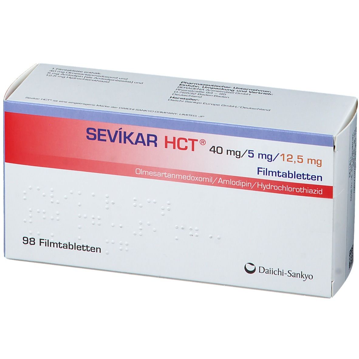 Sevikar HCT 40 mg/5 mg/12,5 mg 98 St mit dem E-Rezept kaufen - Shop ...