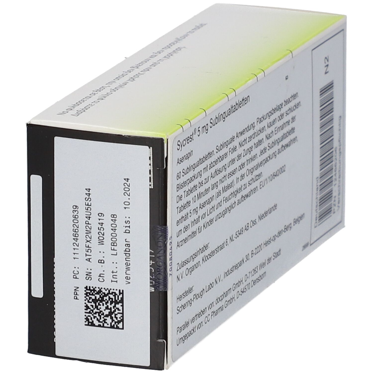 SYCREST 5 mg Sublingualtabletten 60 St mit dem E-Rezept kaufen - Shop ...