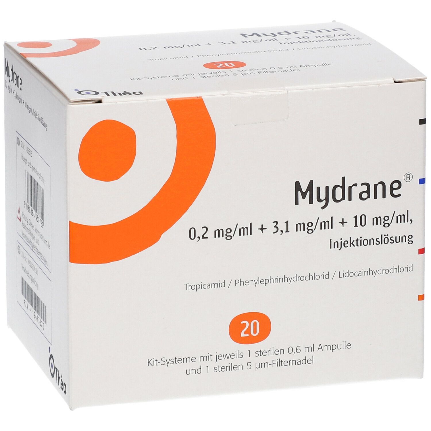 Mydrane 0,2 mg/ml + 3,1 mg/ml + 10 mg/ml 20 St mit dem E-Rezept kaufen ...